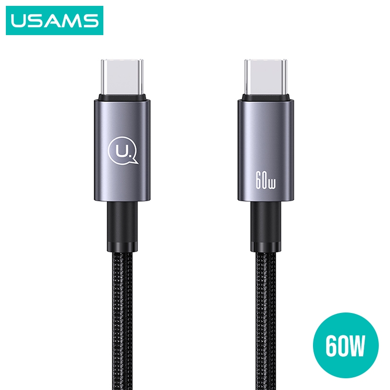 Usams SF Series Fast Charging Data Cable Type C to Type C 60W | Shopee ...
