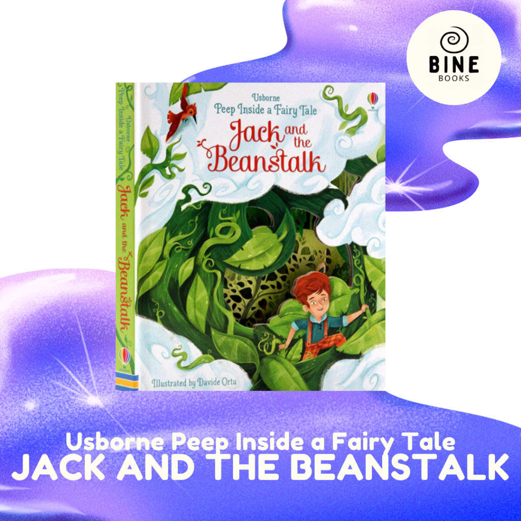 [BINE] Usborne Peep Inside jack AND THE BEANSTALK story of jack AND long beans book.dongeng ...