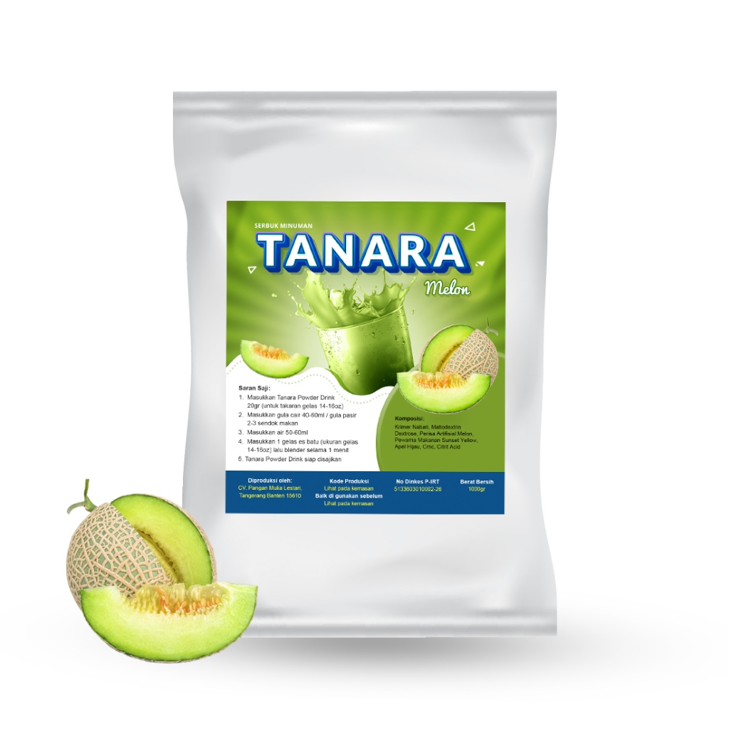 Melon Powder Mix Sugar 1kg - Premium Drink Powder - Tanara Powder ...