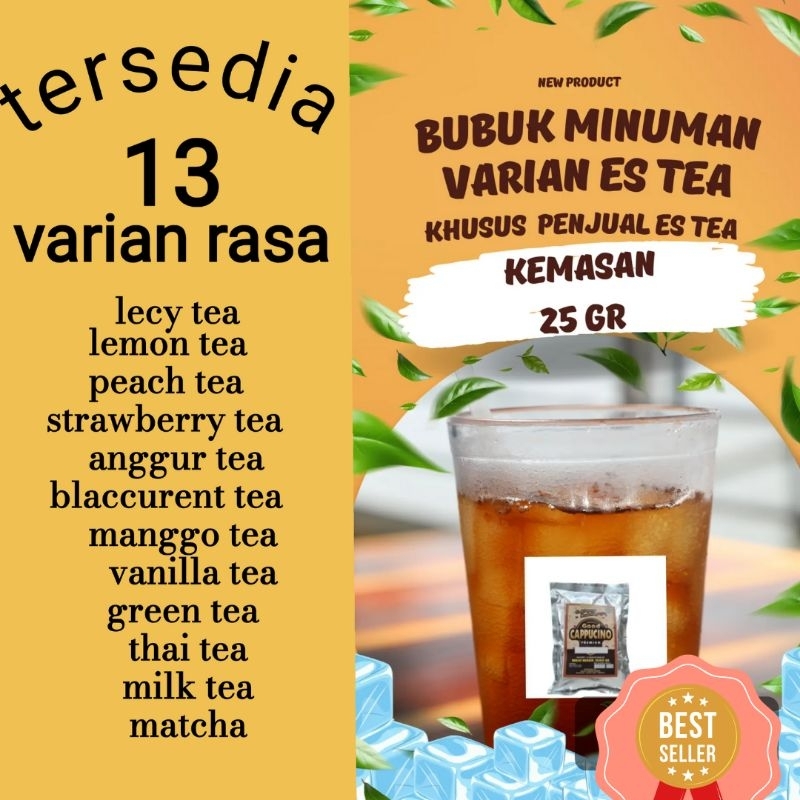 Contemporary iced tea drink powder packaged in 25 grams | Shopee Malaysia