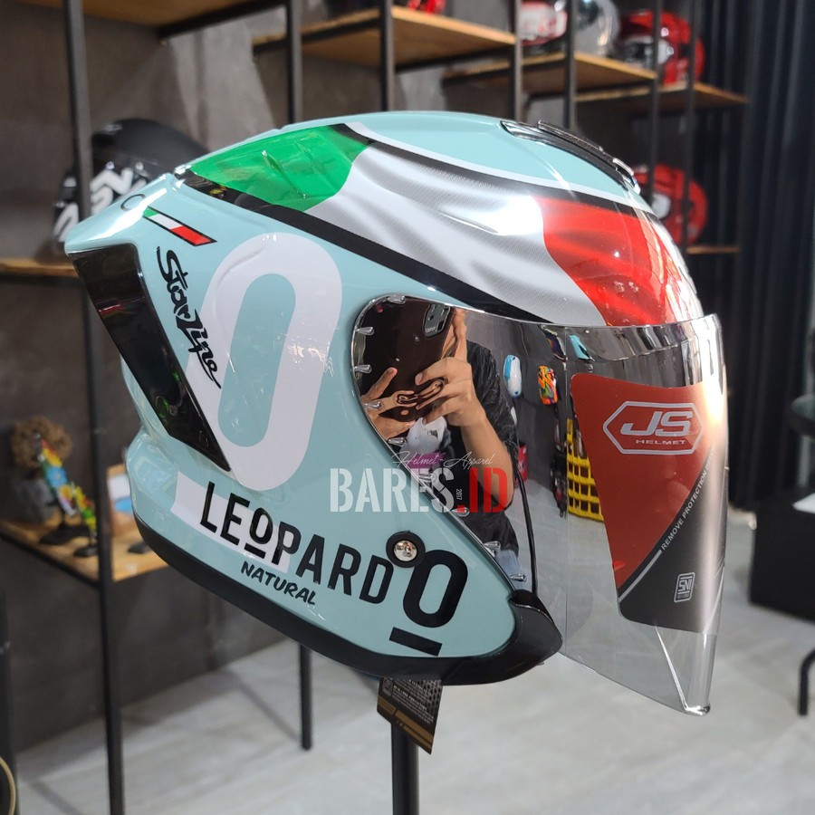 Js ARMOR Leopard Blue Helmet | Shopee Malaysia