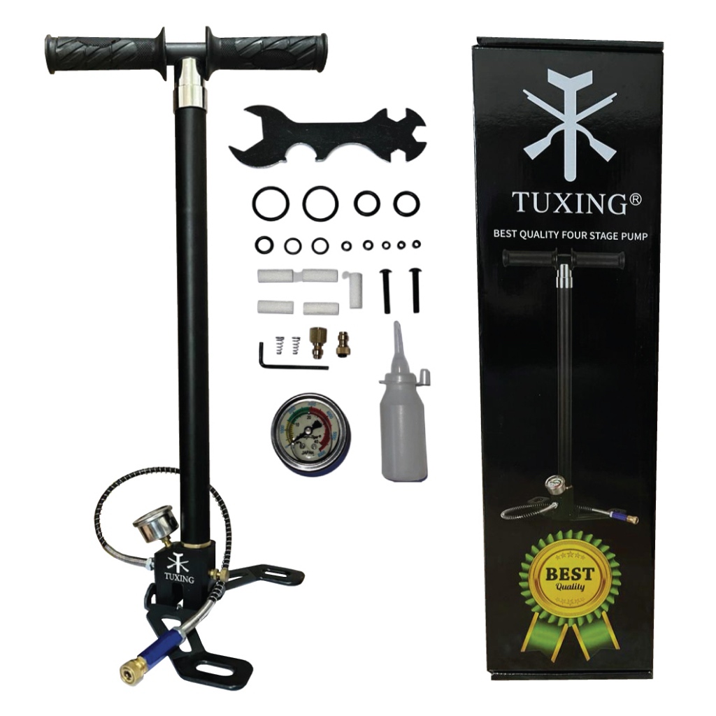 TUXING 4 Stage Pump 30mpa 4500psi HPA Tank Hunting Car Bicycle Air ...