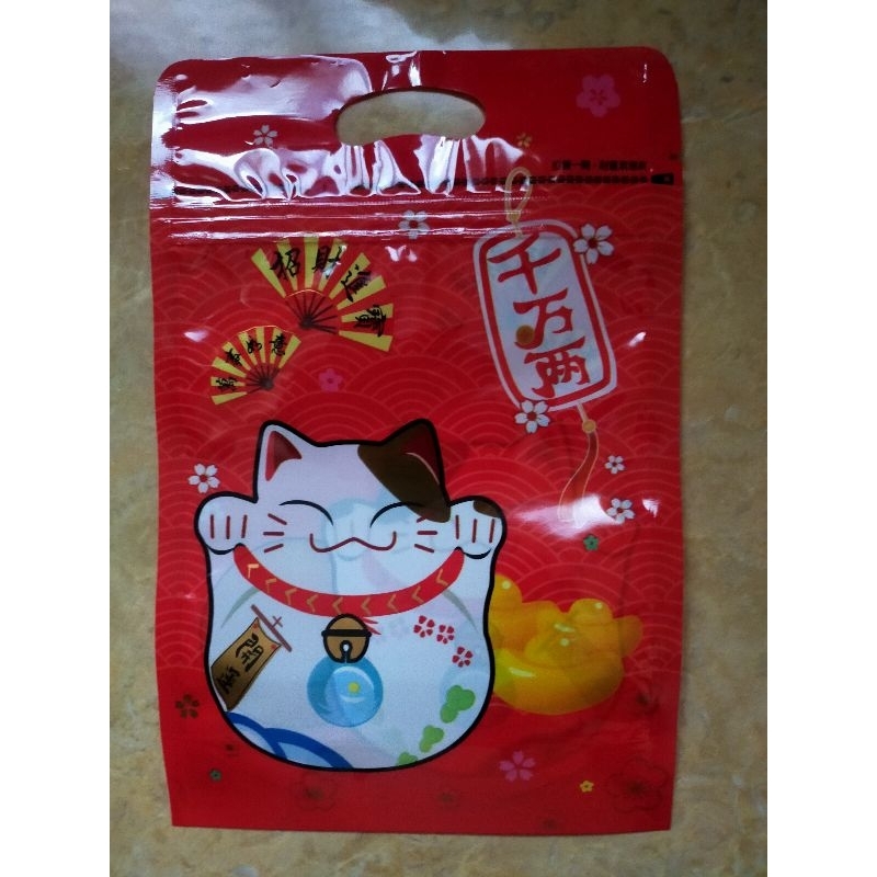 Plastic Zipper Standing Cat Hockey Plastic Zipper Snack Cake Packaging ...