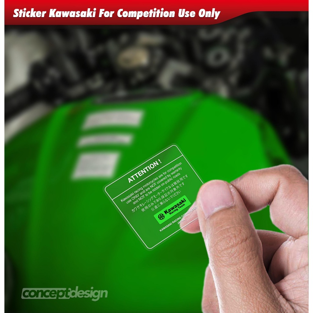 Kawasaki Sticker For Competition Use Only | Shopee Malaysia