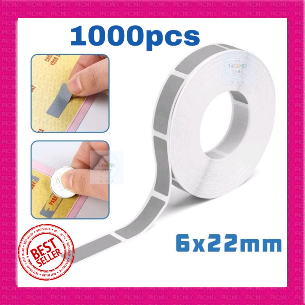 1000pcs Scratch Off Pin Label Sticker Label Rub Scratch Sticker Uk 6 x ...