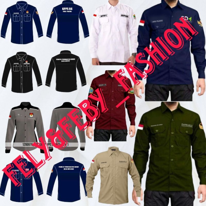 KEMEJA Custom EMBROIDERED SHIRT SERVICE UNIFORM OFFICE FACTORY KARANG ...