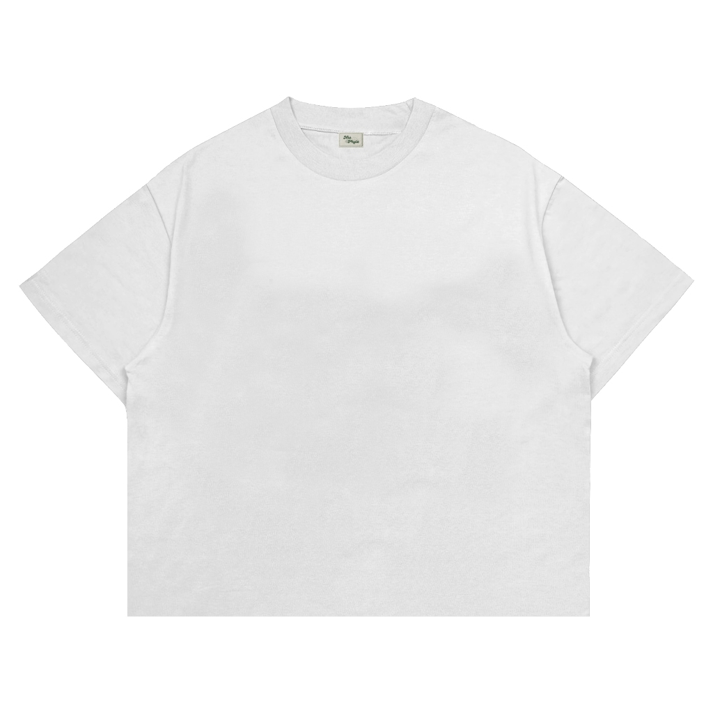 Kaos Boxy Oversize T-shirt Polos Plain White Neophyte | Shopee Malaysia
