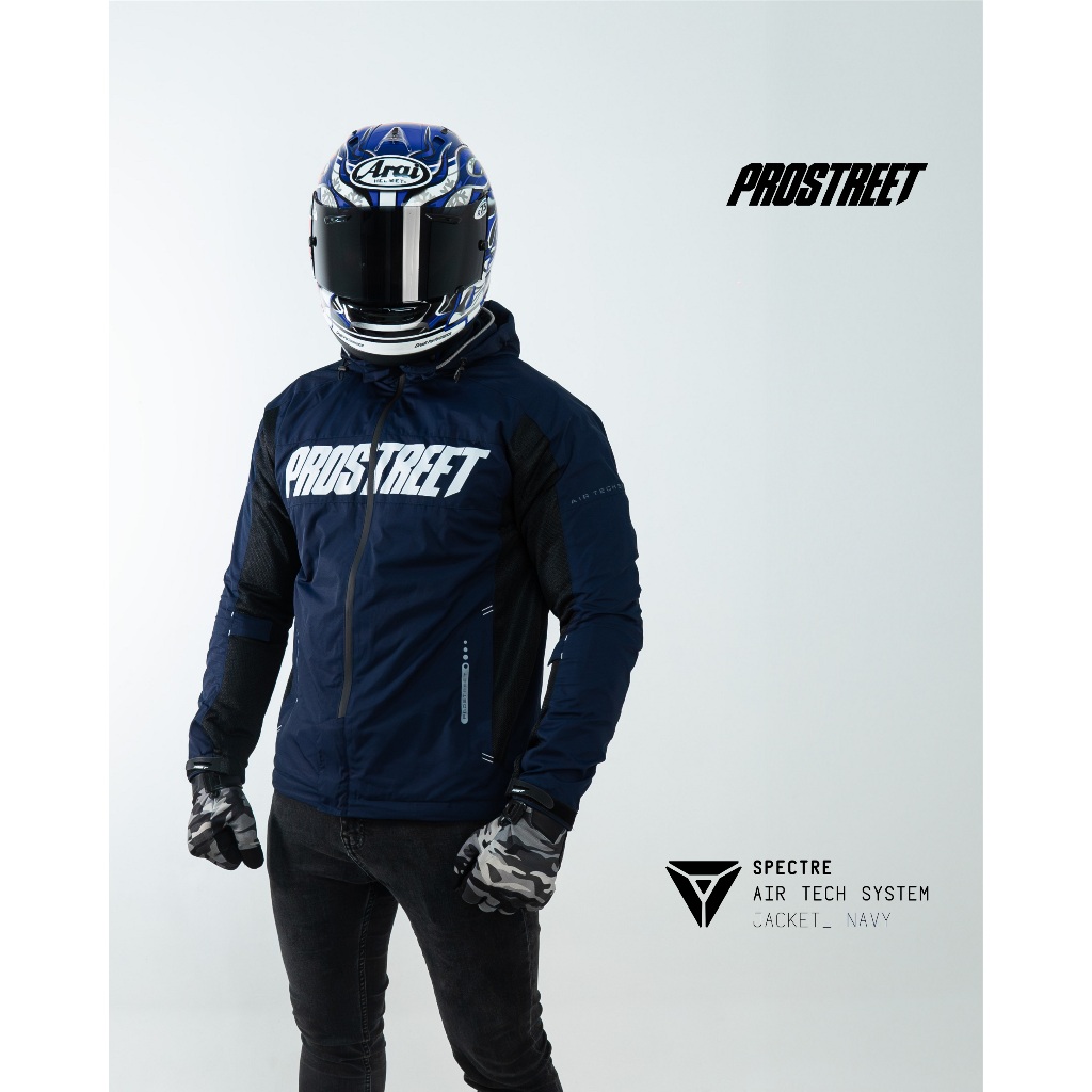 Prostreet Specter Air Tech System Navy Motorcycle Jacket | Shopee Malaysia