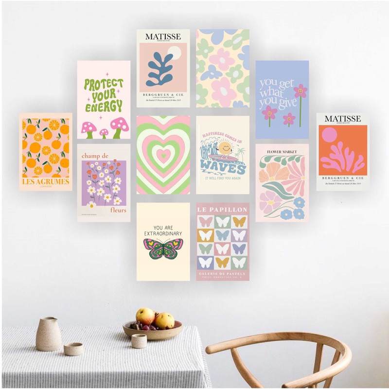 Pastel Theme AESTHETIC Wall POSTER | Shopee Malaysia