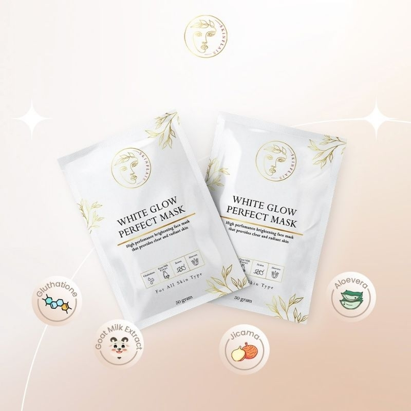 Ready Skinflair Mask White Glow Perfect Mask Ori | Original | Shopee ...