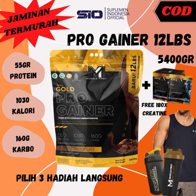 Muscle First M1 PRO GAINER 12LBS 5400Gram Series Gold Body Fattening ...
