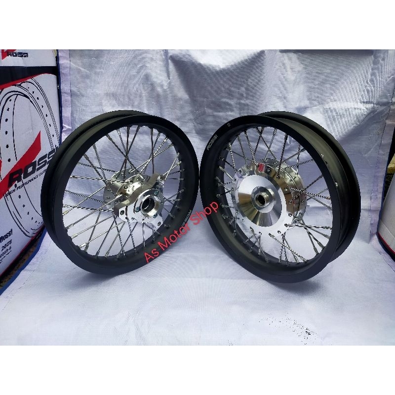 LOKAL ROSSI WHEELS SET SIZE 160 185 RING 14 DRUM SET PCX 150 LOCAL N ...