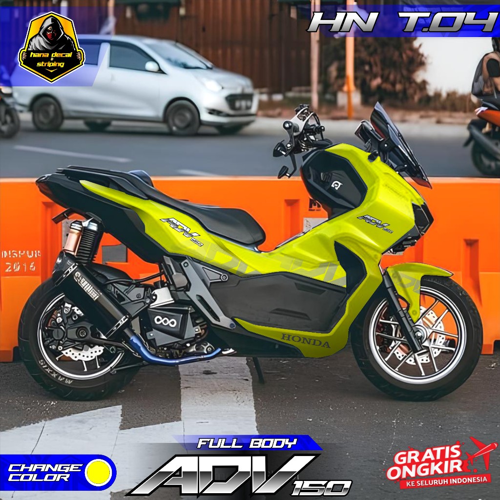 (NEW) Decal sticker honda adv 150 striping adv full body CUSTOM Design HANA DECAL T04 | Shopee ...