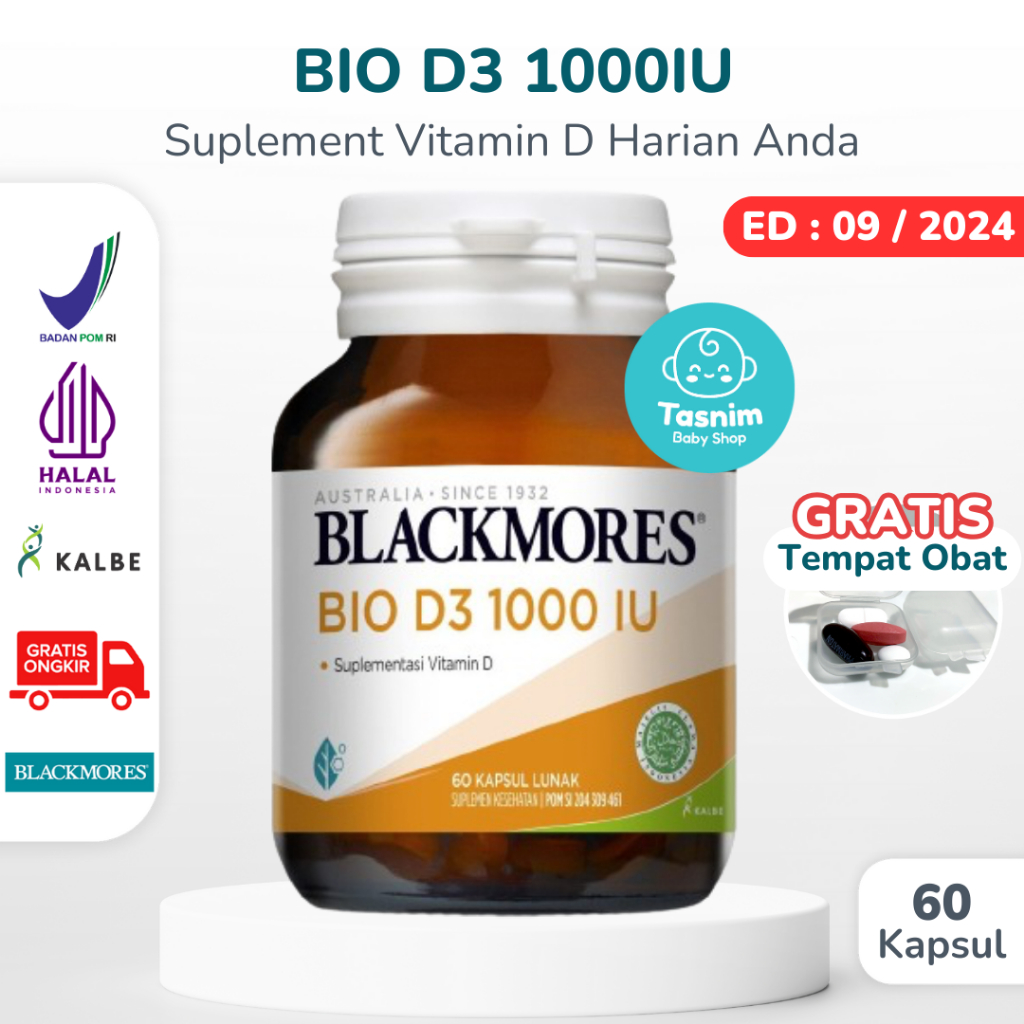 Tbs - Blackmores - BIO D3 1000IU Caps - Kalbe 60 Capsules - BPOM ...