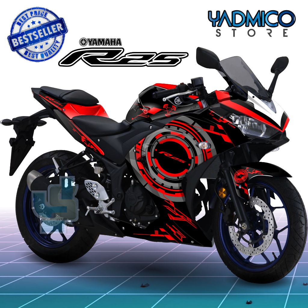 Old R25 Full Body Decal - Old R25 Full Body Motorcycle Sticker - Old ...