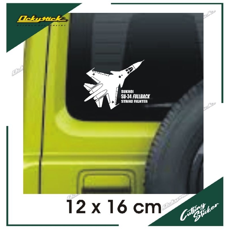 Cutting sticker SUKHOI SU-34 airplane car sticker | Shopee Malaysia