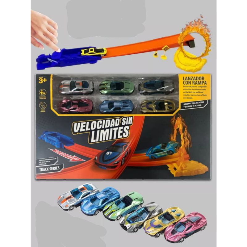 Children's Toys diecast racing car track trigger 6 race car 6 Contents ...