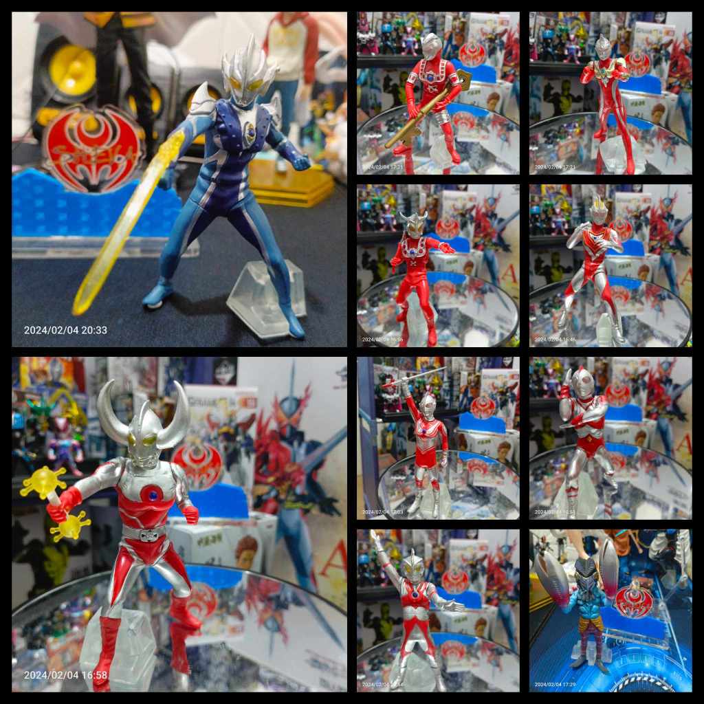 Recast HDM Ultraman 12cm Ultra Father Hikari MAx Ace Leo Astra Great 80 ...
