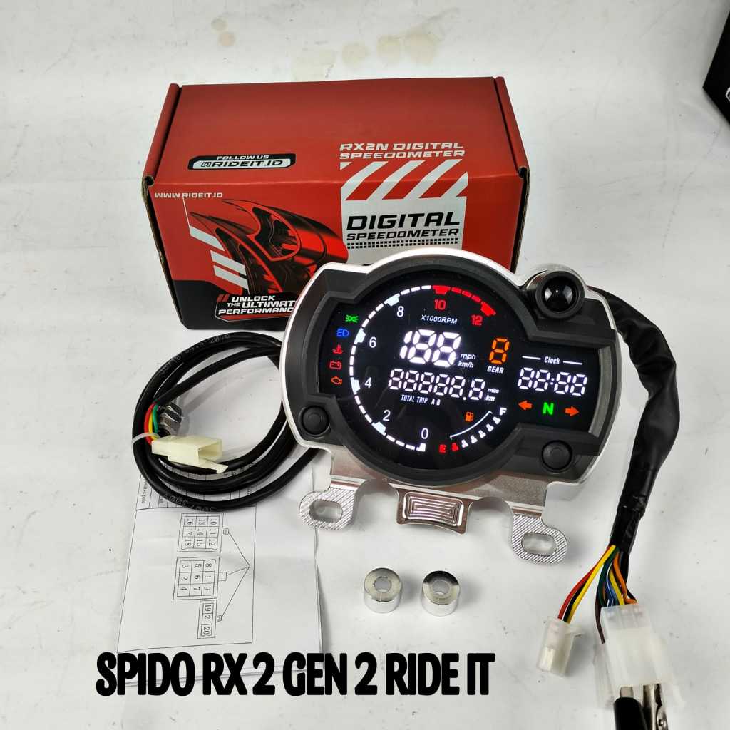 Spidometer RX2 GEN 2 FULL DIGITAL SPEEDOMETER SPM 036 RIDE IT | Shopee ...