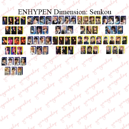 [READY / Set] ENHYPEN DIMENSIONS SENKOU ENHY PHOTOCARD FAN MADE ...