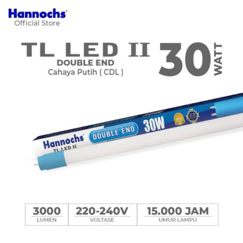 CAHAYA PUTIH Tl LED II Double End Lamp 30watt (TL 8) (120cm)/White ...