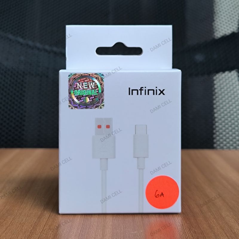Original Infinix Data Cable USB Type C Fast Charging 6A Casing Cable ...