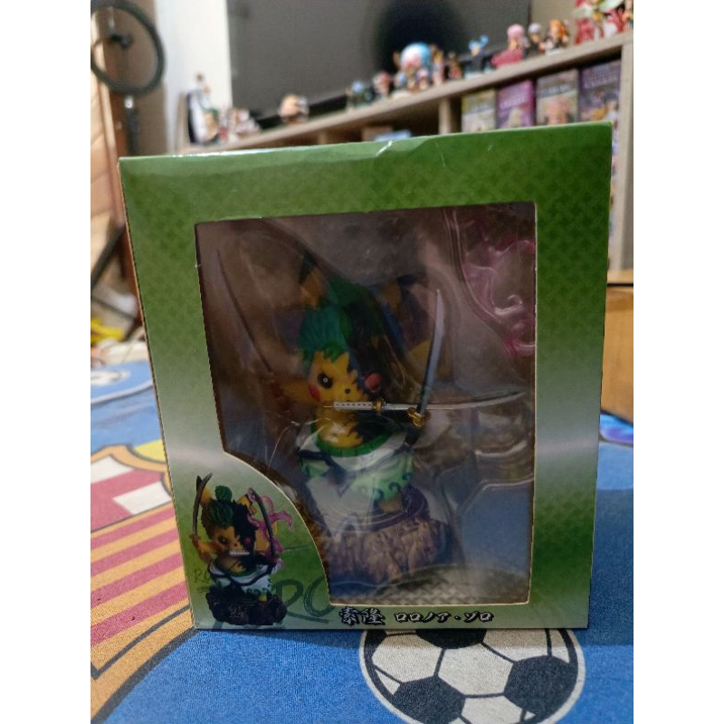 Pokemon Kawaii Pikachu Cute Statue Cosplay Roronoa Zoro Anime | Shopee ...