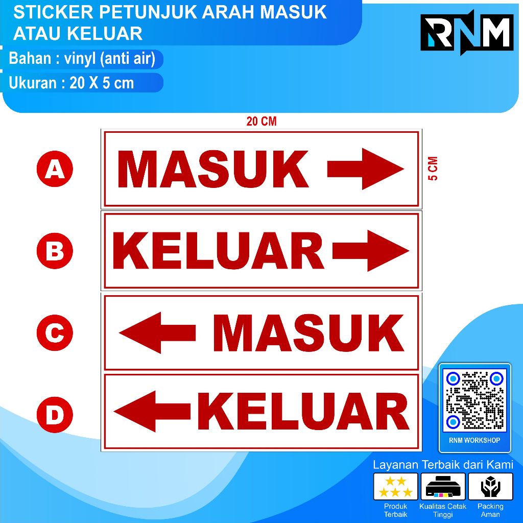 ENTREPRENEUR OR OUT 20 X 5 DIRECTION STICKER | Shopee Malaysia