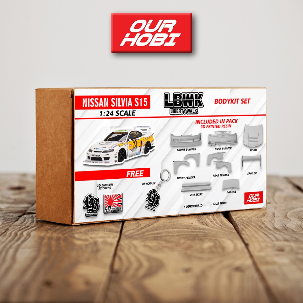 Body Kit Transkit Model Kit S15 LBWK 1/24 / Modelkit / Rc Drift ...