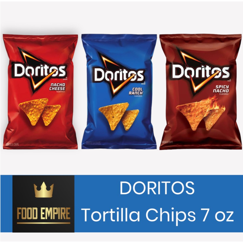 Doritos Tortilla Chips 7 oz | Nacho Cheese - Cool Ranch - Spicy Nacho ...