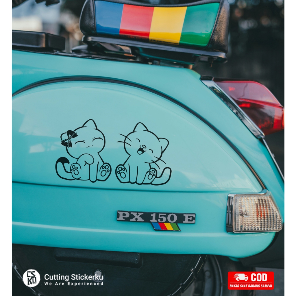 Cutting Sticker Paint Couple Paint Variations Motorcycle Car Sticker ...