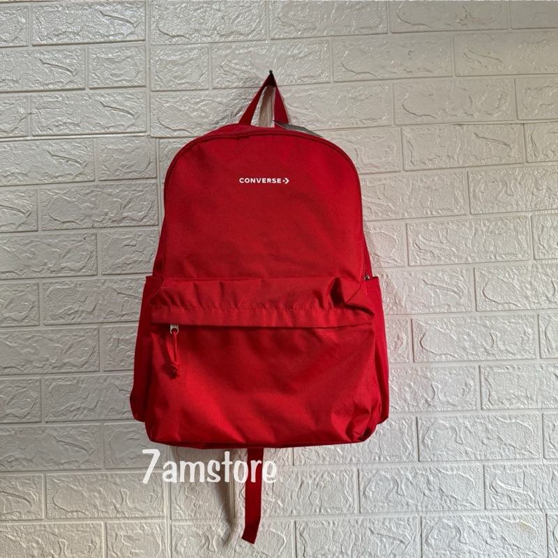 Original Converse Backpack Poly Backpack - Red | Shopee Malaysia