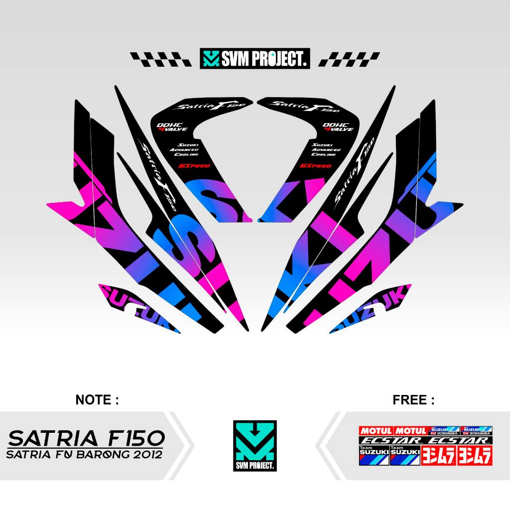 Satria F150 STRIPING MOTIF 2/SUZUKI/ECSTAR/SATRIA FU BARONG 2012 ...
