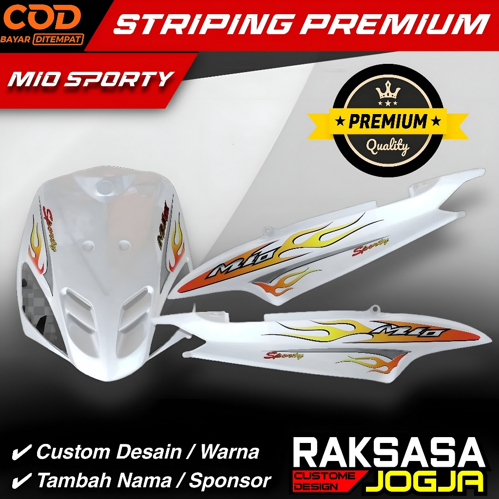 Striping CUSTOM MIO SPORTY VINYL And Transparent PREMIUM Quality BONUS ...