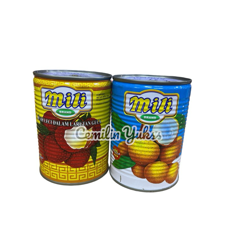 Mili Brand Lychees In Syrup Mili Longan In Heavy Syrup Canned Fruit ...