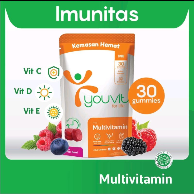 Youvit Multivitamin Adult/Kids 30 Days | Shopee Malaysia