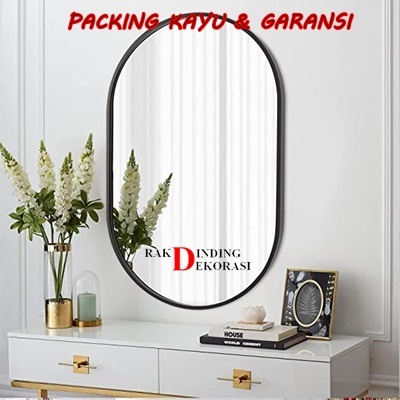 Round Aesthetic Wall Mirror PVC Trim Stick-on Mirror Makeup Mirror ...