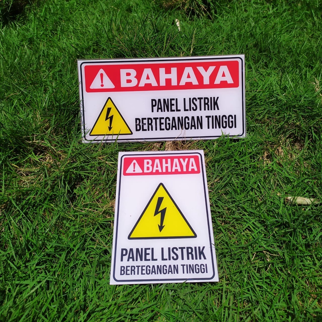 Acrylic, High Voltage Electrical Panel Danger Warning Stickers | Shopee ...