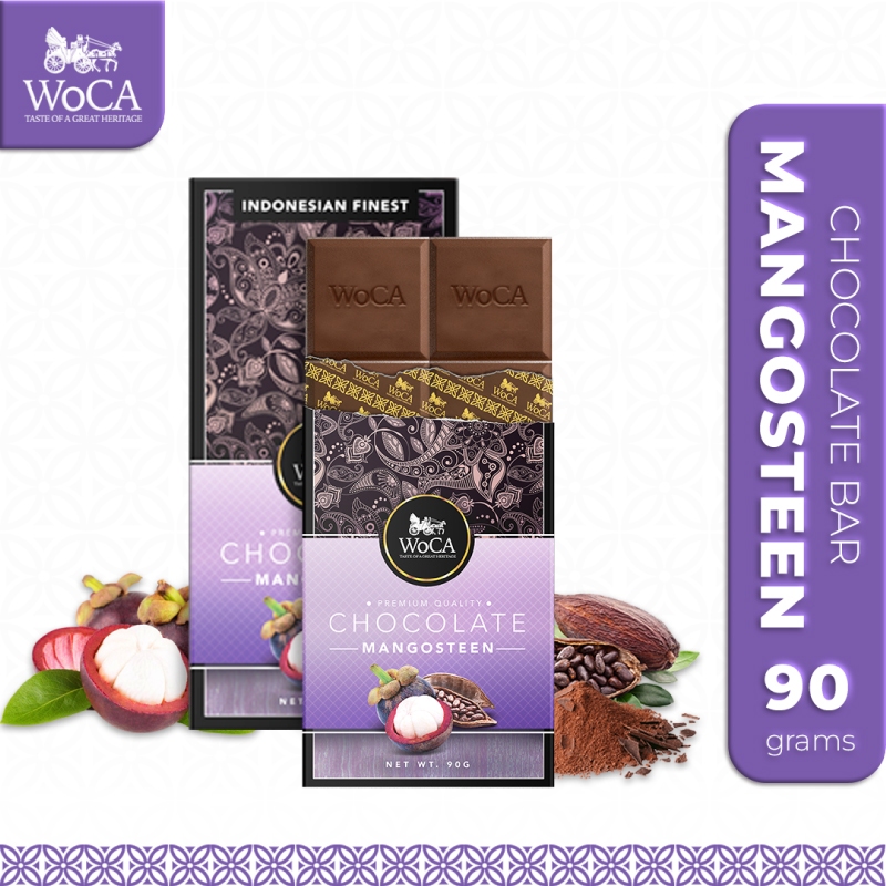 Woca Premium Chocolate Bar - Mangosteen Flavored Chocolate Bar - 90 ...