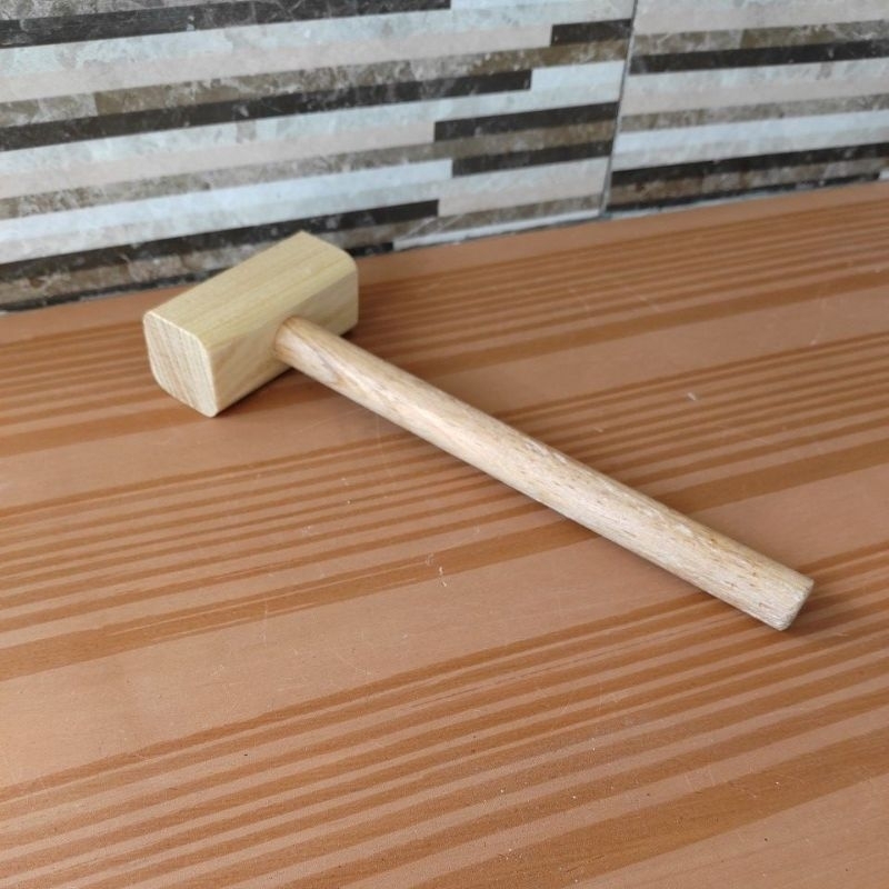 KAYU Eco print wooden hammer / Wooden hammer toy / Wooden hammer for ...