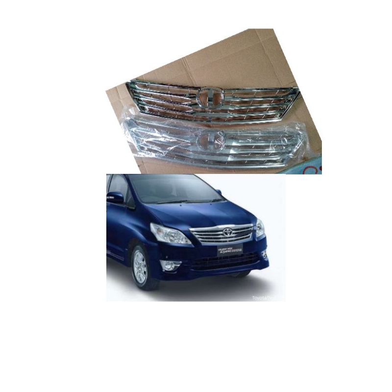 Toyota Innova 2012-2013 Car Radiator Grille Grille Full Chrome | Shopee ...