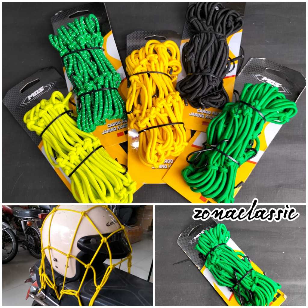 Universal REAR LUGGAGE MOTORCYCLE HELMET NET UNIVERSAL HELMET NET MOS ...