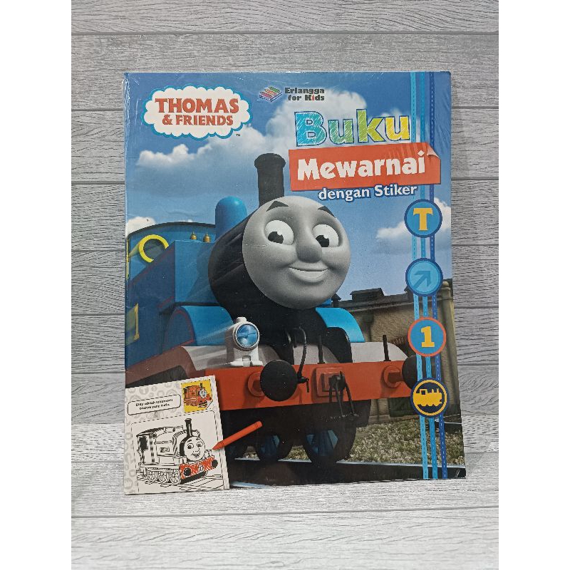 Thomas & Friends Activity Book - Coloring Book With Sticker | Shopee ...