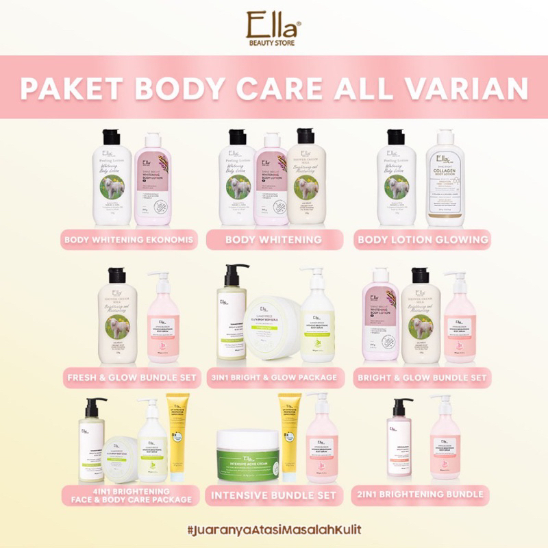[Live Only] Ella Skincare Body Whitening Package | Shopee Malaysia