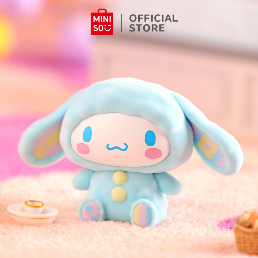 Miniso x Sanrio Blind Box Flocking Small Ornaments Cute Cinnamoroll ...