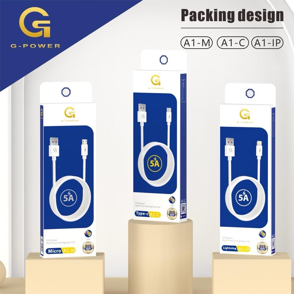 G-power DATA CABLE A1 MICRO/ A1 TYPE-C/ A1 IPHONE FOR ANDROID CHARGER ...
