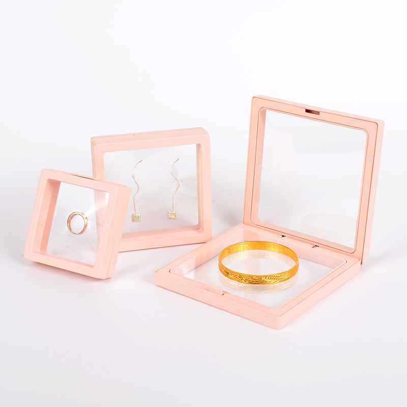 Jewelry storage Frame GF02 Plastic Film Box Ring Earrings Pendant ...