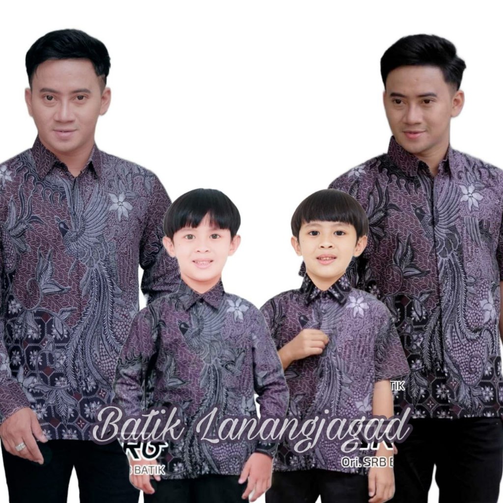 UNGU KEMEJA Men's Batik, Father and Son Batik, Boys' Batik Shirt, Peksi ...