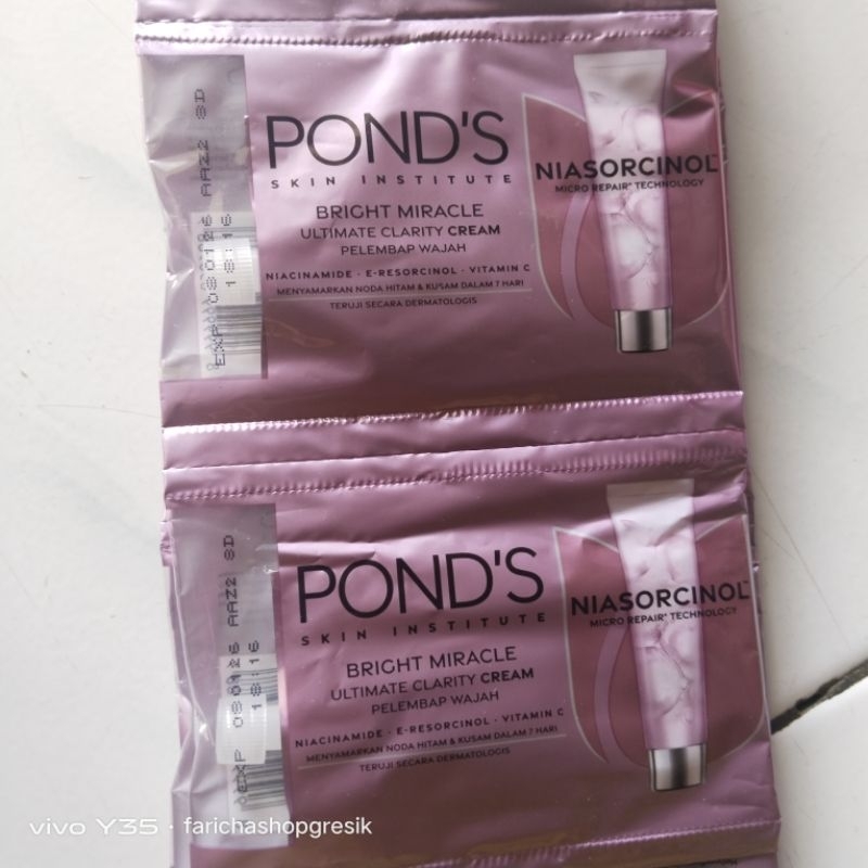 Pond's serum day cream sachet (new packaging) | Shopee Malaysia
