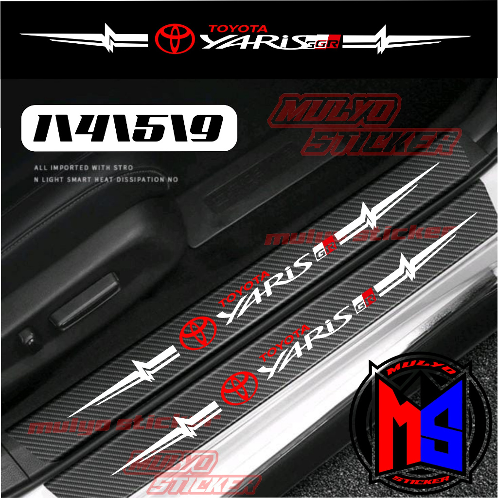 Yaris carbon stickers 3d carbon stickers for toyota yaris footrest ...